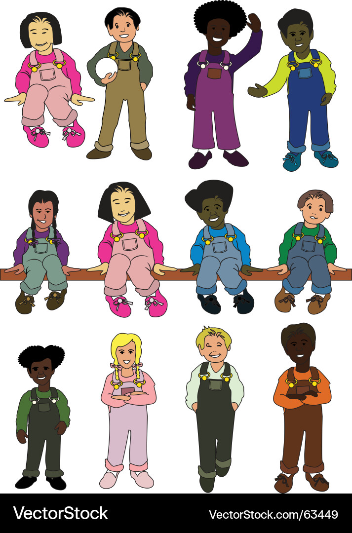 Children Royalty Free Vector Image - VectorStock