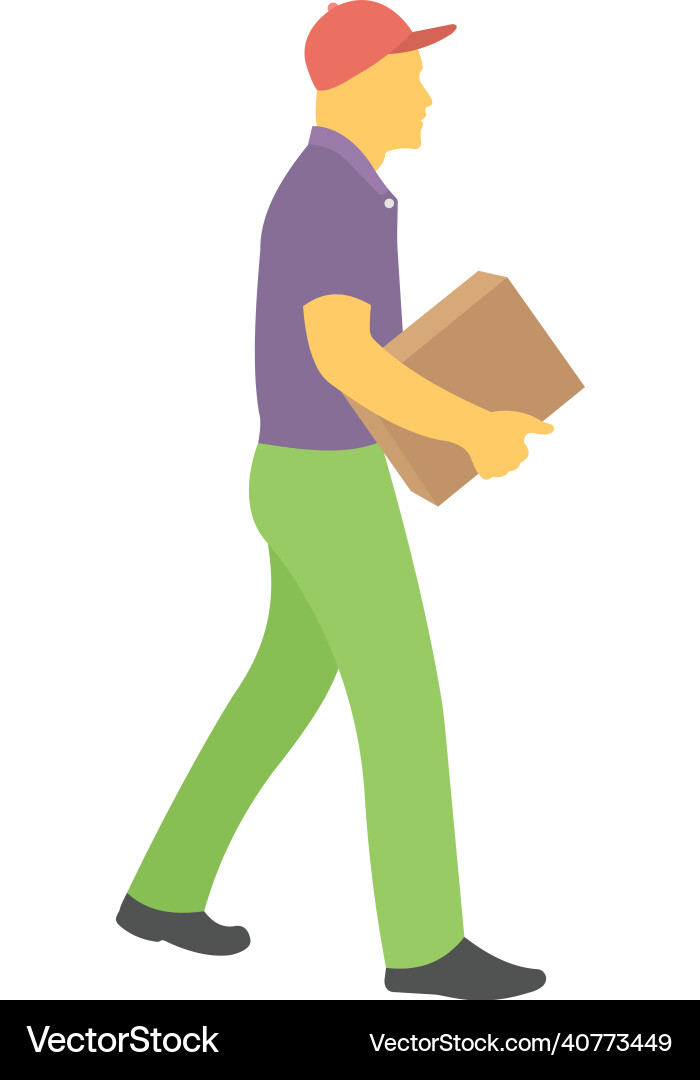 Delivery boy Royalty Free Vector Image - VectorStock