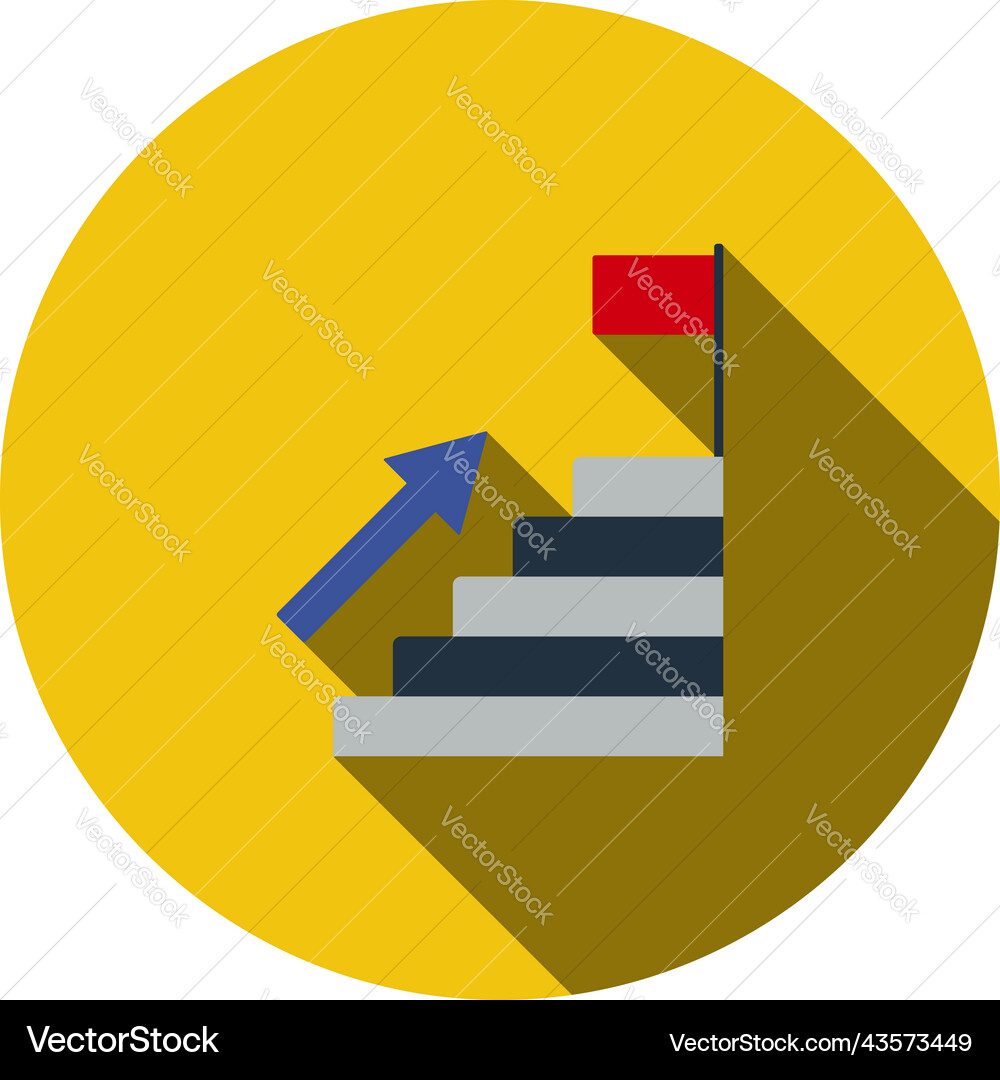Ladder to aim icon Royalty Free Vector Image - VectorStock