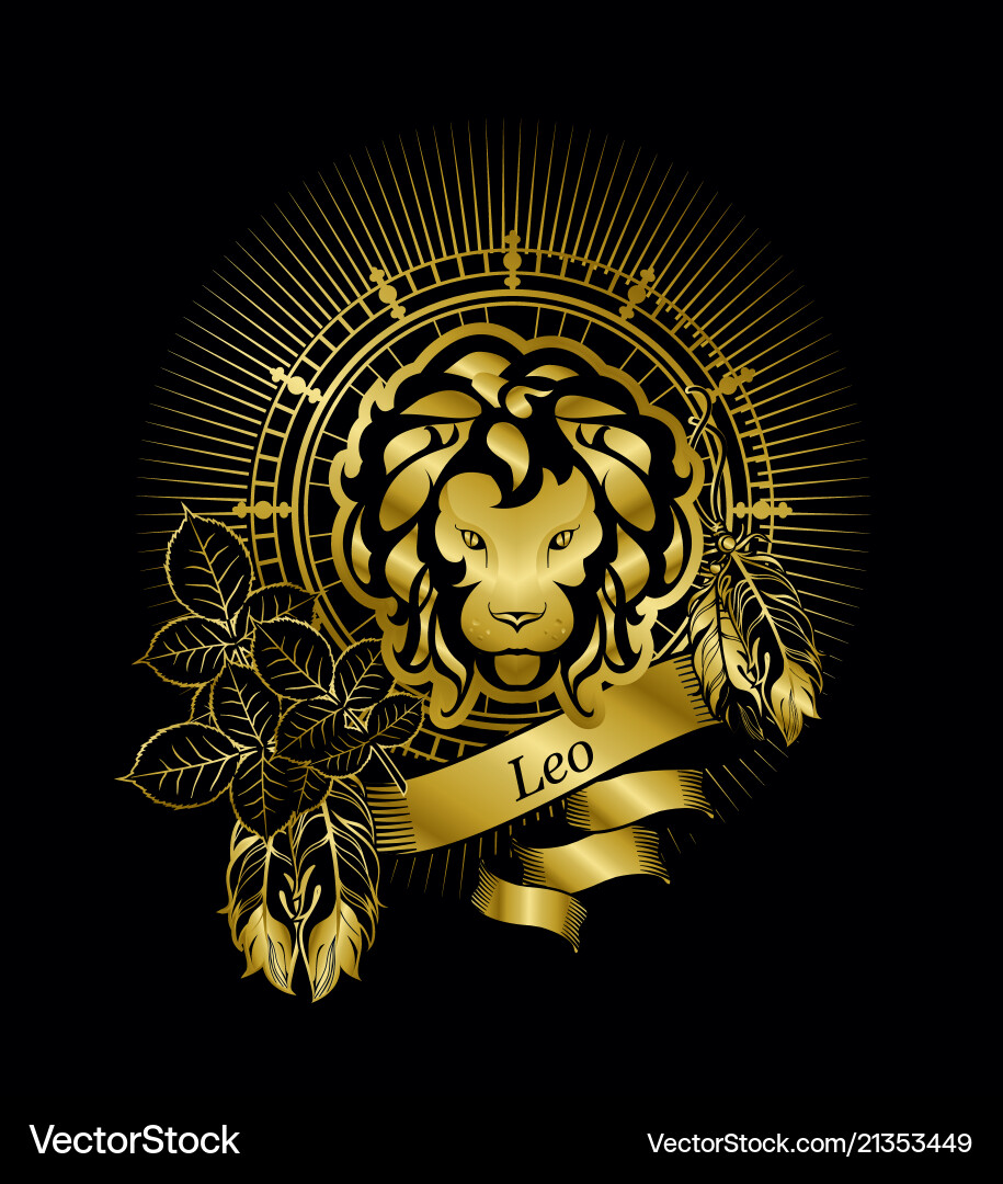 Leo zodiac sign Royalty Free Vector Image - VectorStock