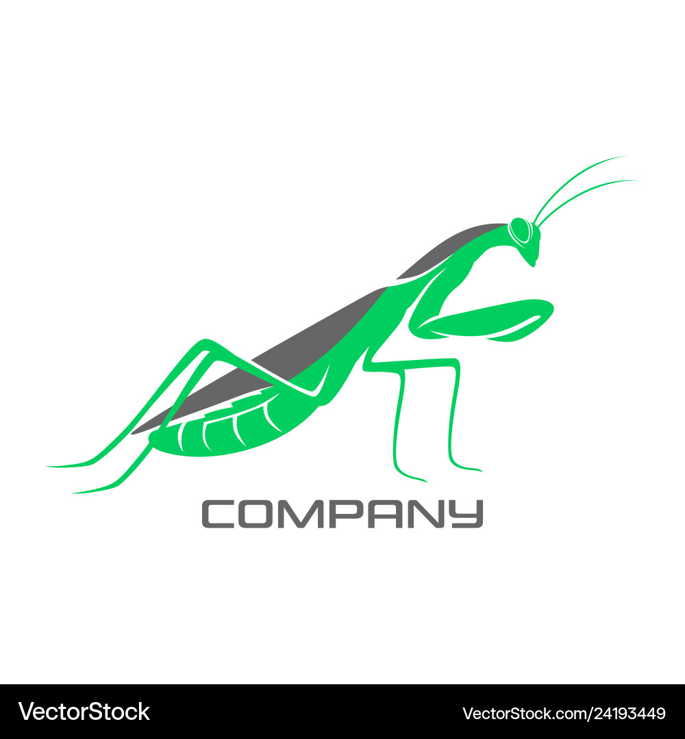 Mantis Logo - Predator Icon Royalty Free Vector Image