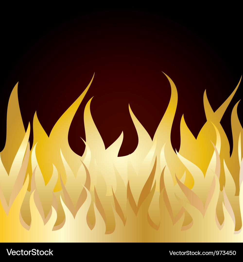 Burn flame fire Royalty Free Vector Image - VectorStock