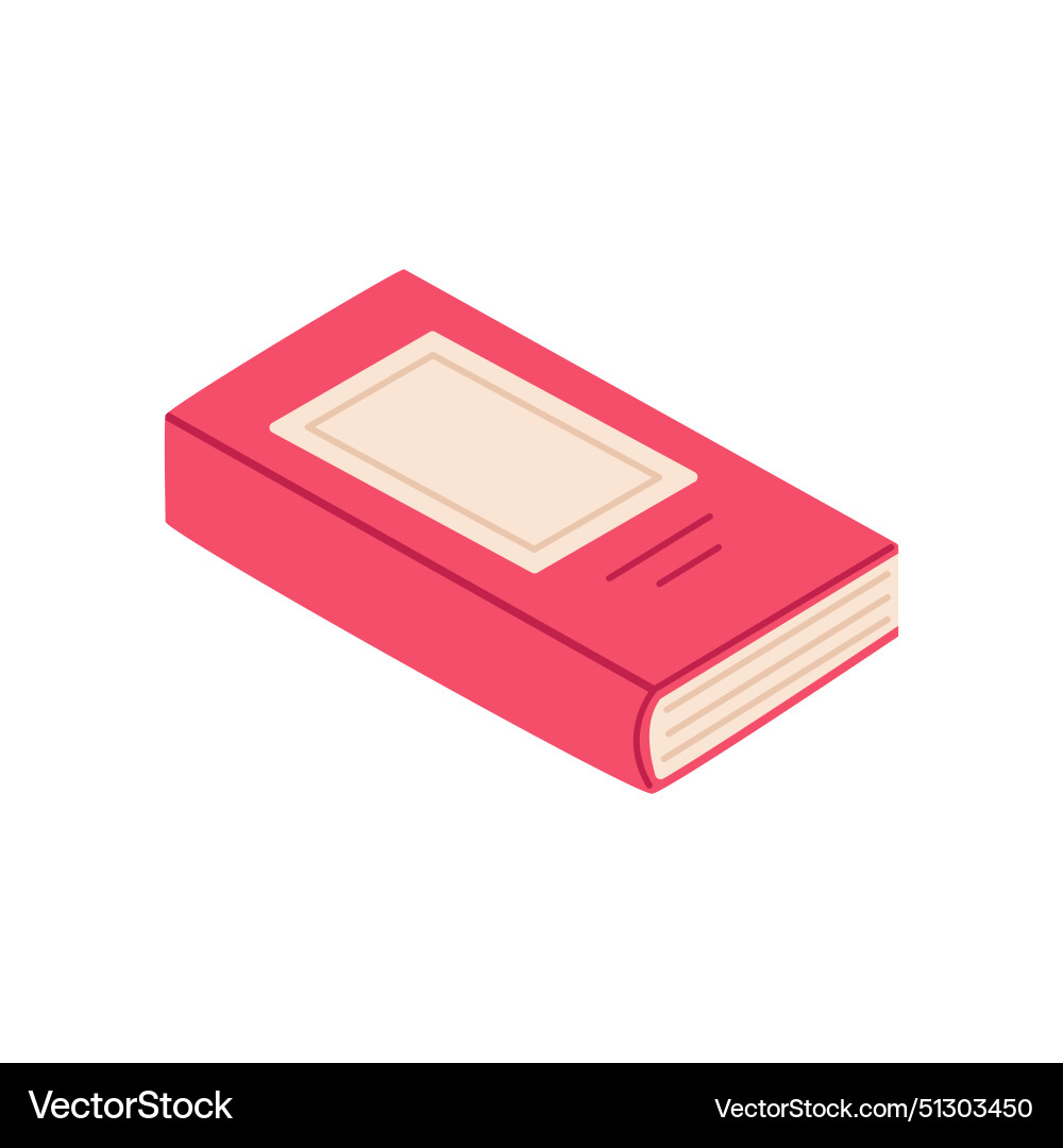 Colorful book in flat style Royalty Free Vector Image