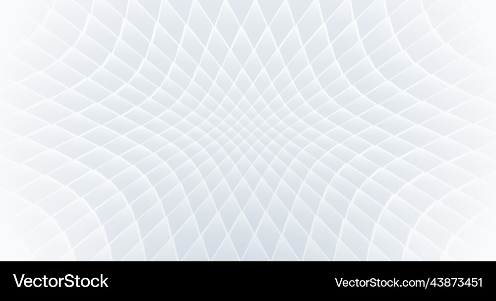 Abstract white geometric curved surface Royalty Free Vector