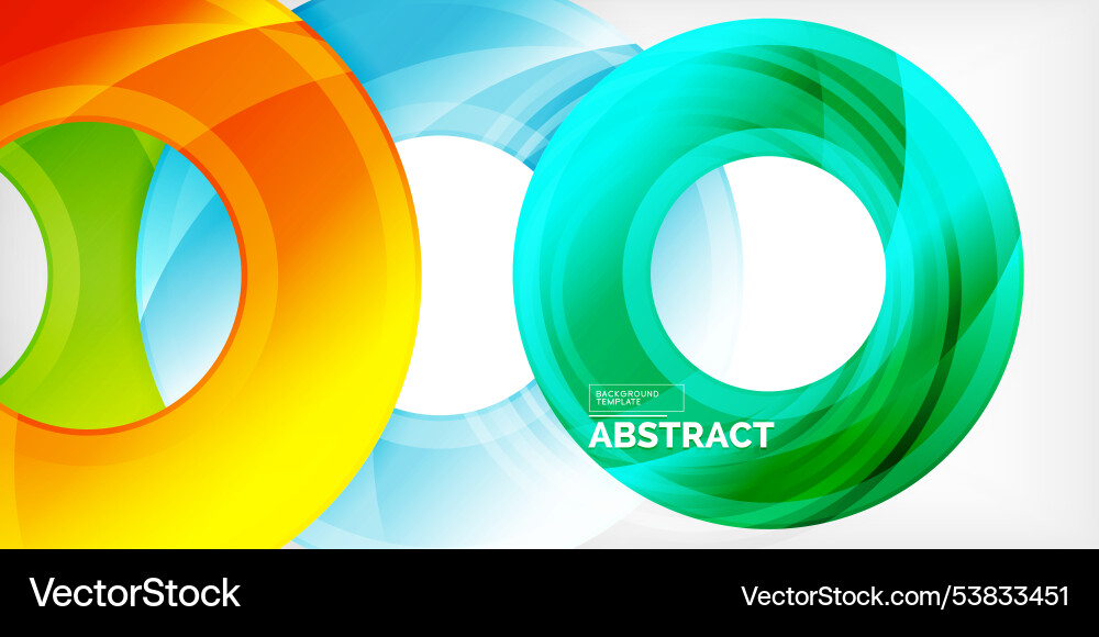 Circles round elements ring shapes premium Vector Image