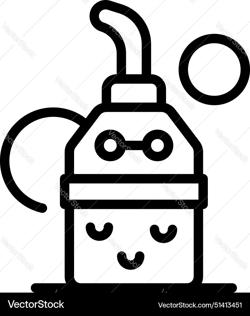 Cute cartoon soap dispenser Royalty Free Vector Image