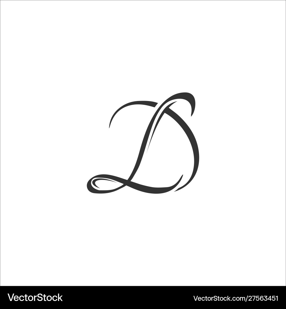 Initial letter dl logo template design Royalty Free Vector