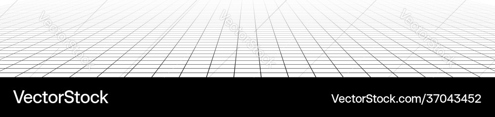3D Grid Mesh - Perspective View Royalty Free Vector Image