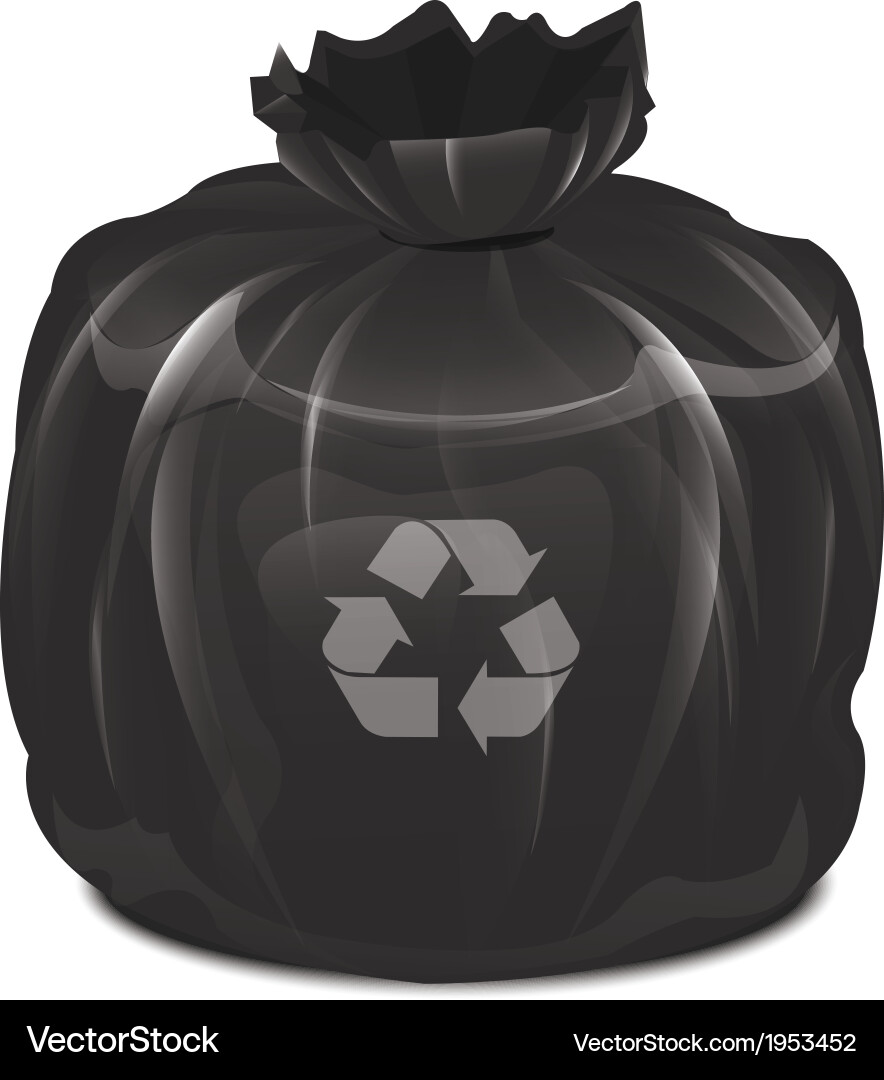 Garbage bag Royalty Free Vector Image - VectorStock