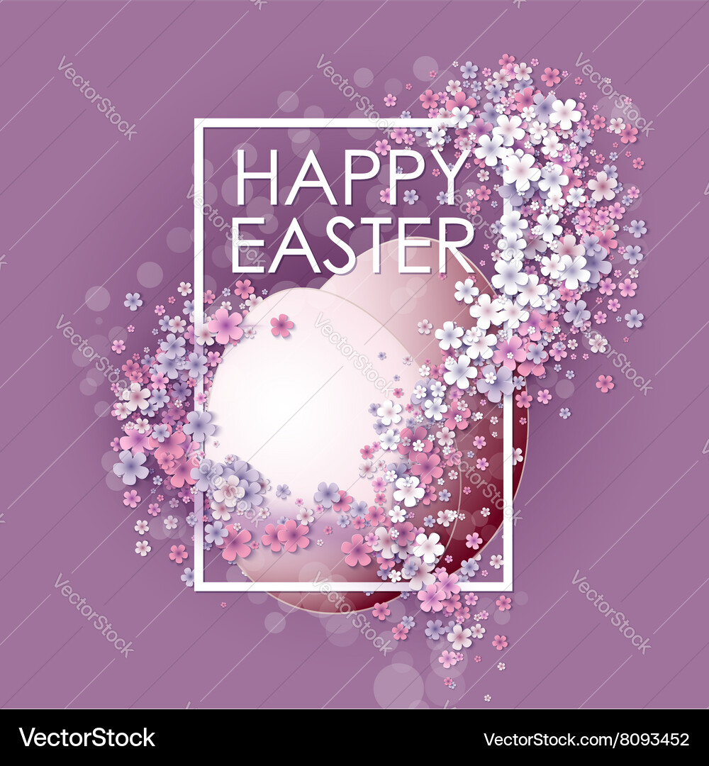 Happy easter background Royalty Free Vector Image