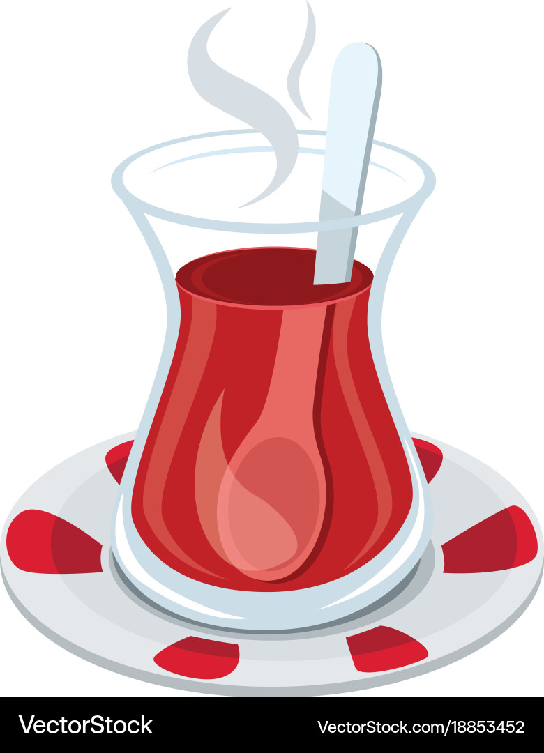Turkish tea Royalty Free Vector Image - VectorStock