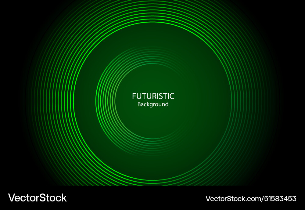 3d green techno abstract background overlap layer Vector Image