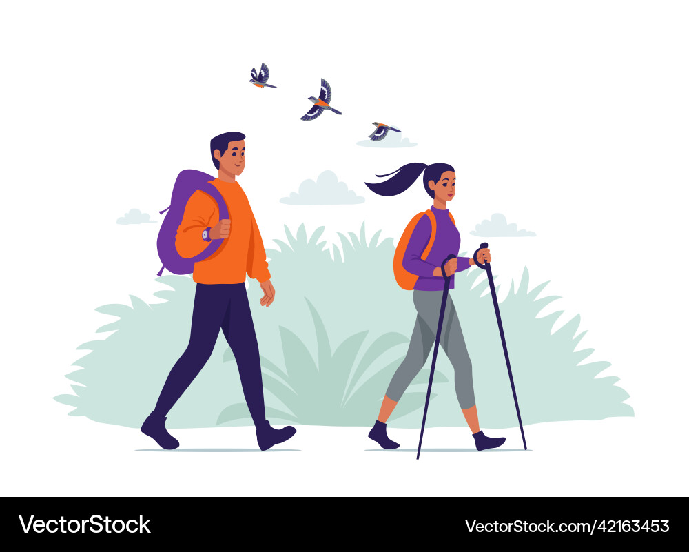 Couple travel Royalty Free Vector Image - VectorStock