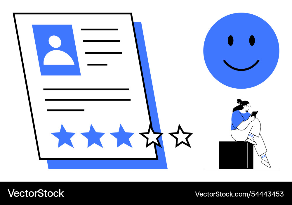 Employee evaluation and performance review with Vector Image