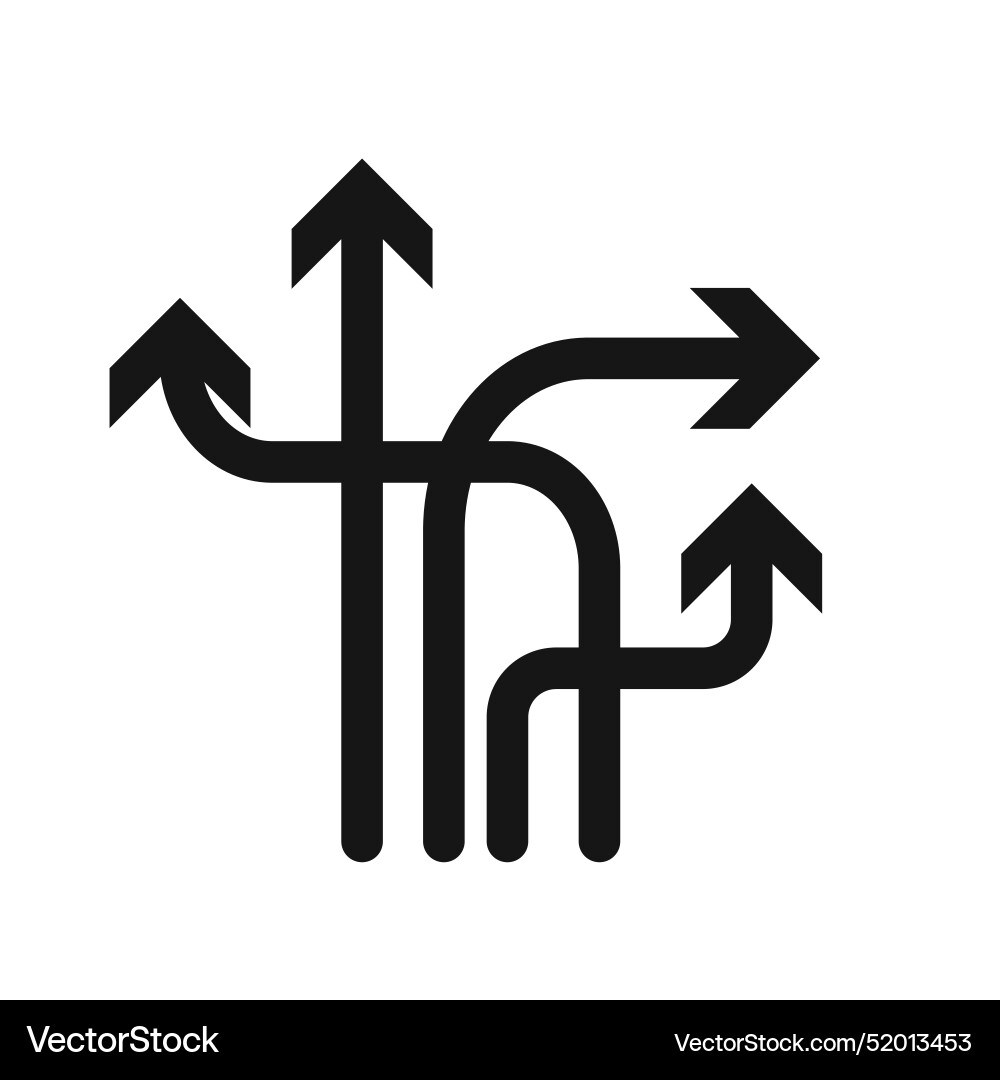 Flexibility icon black line art Royalty Free Vector Image