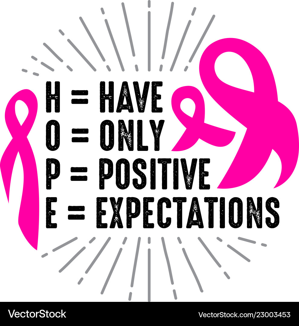 Hope have only positive expectation Royalty Free Vector