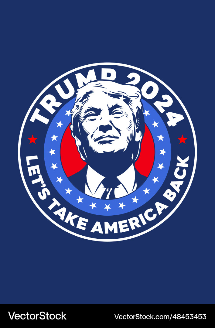 Lets take america back Royalty Free Vector Image