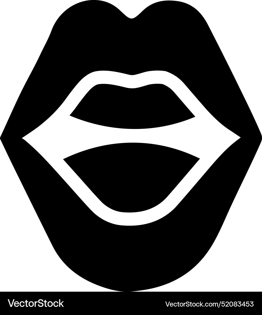 Lips icon Royalty Free Vector Image - VectorStock