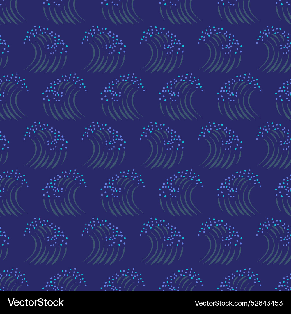 Ocean waves seamless pattern for wallpaper Vector Image Ocean waves seamless pattern for wallpaper Vector Image