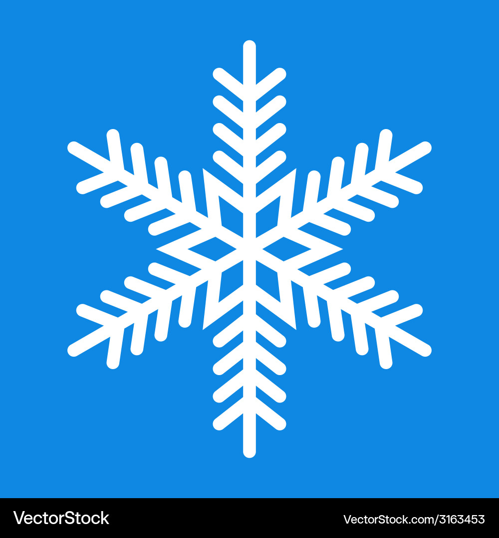 Snowflake icon Royalty Free Vector Image - VectorStock