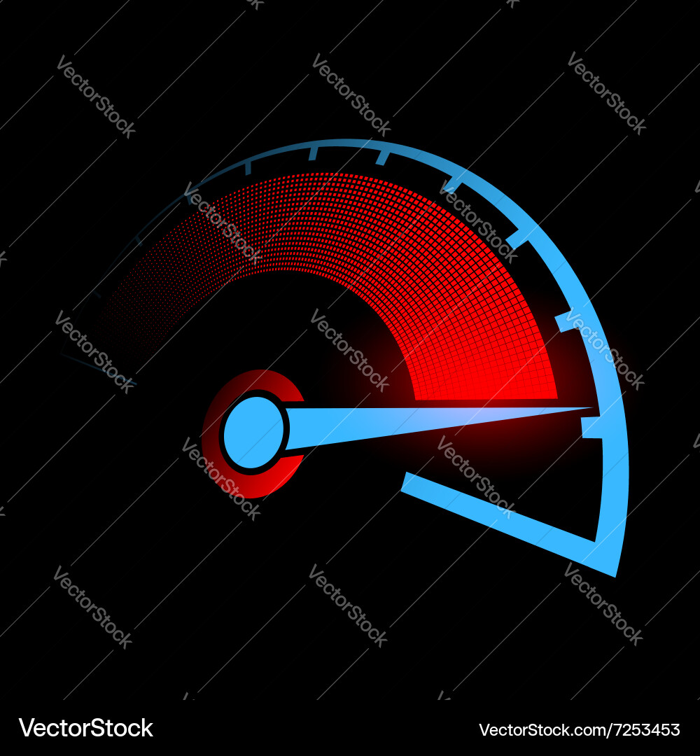 Speedometer stock Royalty Free Vector Image - VectorStock