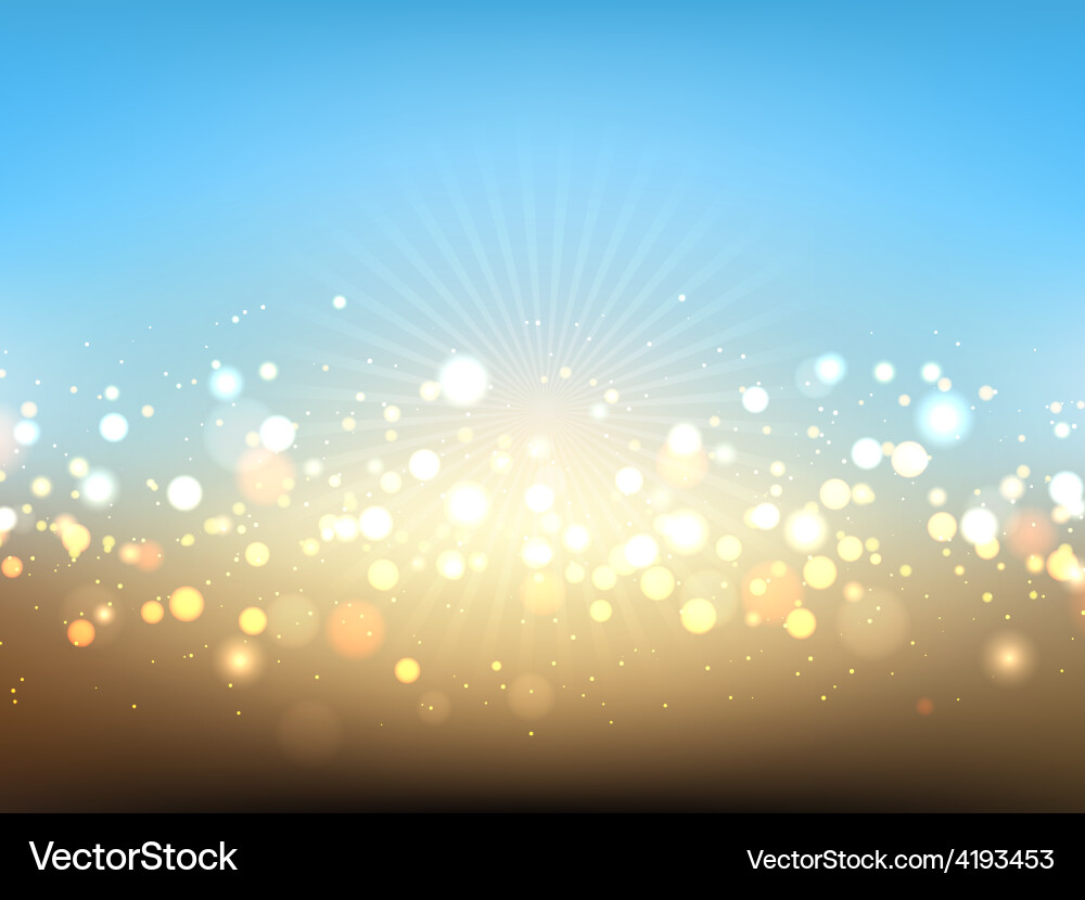 Summer lights background Royalty Free Vector Image