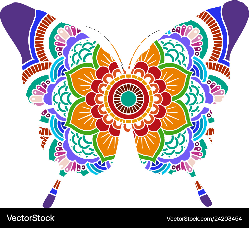 A beautiful colorful butterfly Royalty Free Vector Image