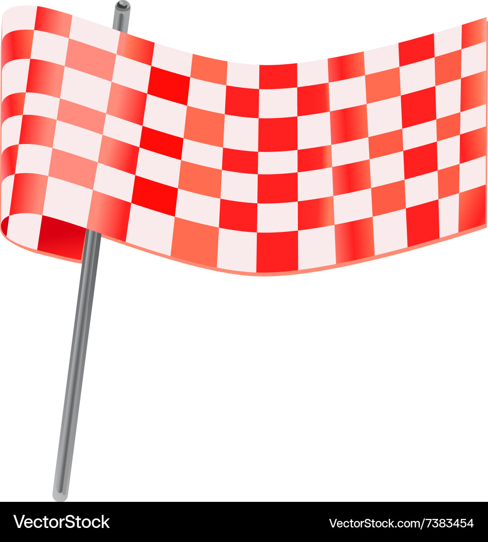 Checkered racing flag Royalty Free Vector Image