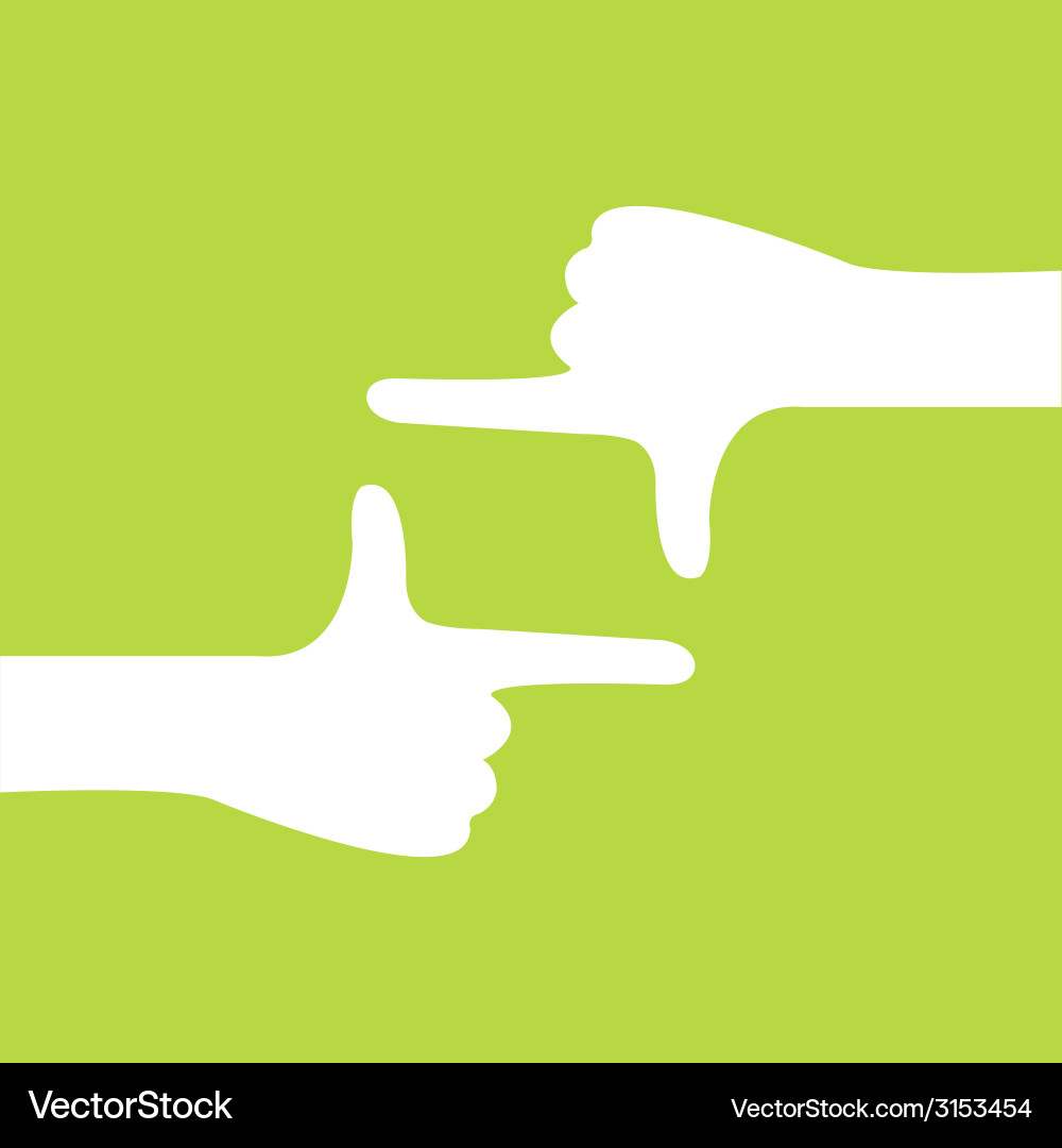 Hand camera gesture Royalty Free Vector Image - VectorStock