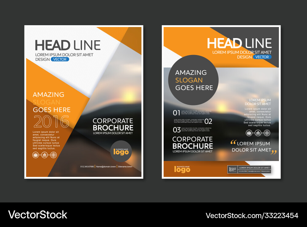 Report cover 51 Royalty Free Vector Image - VectorStock