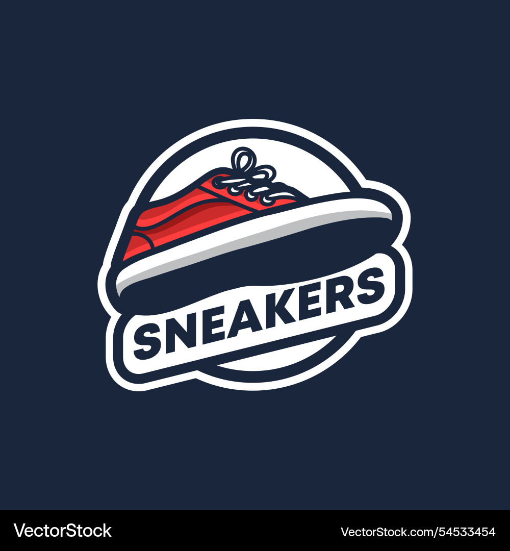 Sneaker logo Royalty Free Vector Image - VectorStock