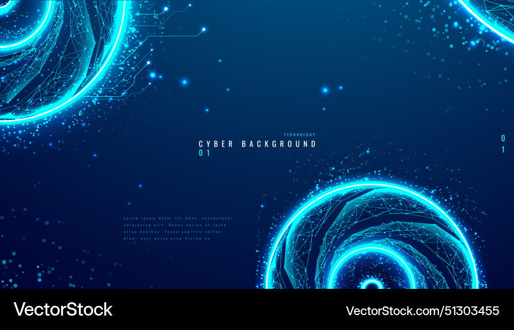 Ai chat background abstract digital chatbot Vector Image