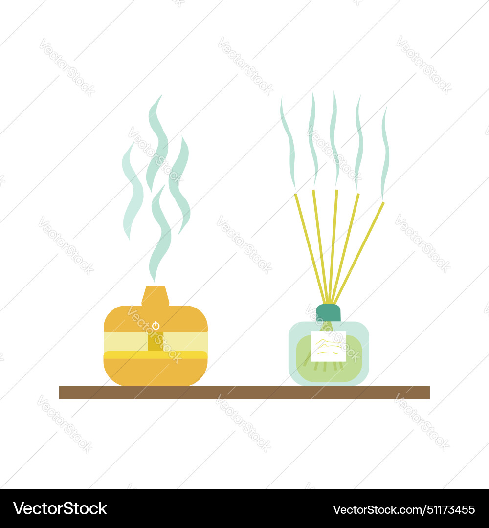 Electric aroma lamp and diffuser Royalty Free Vector Image