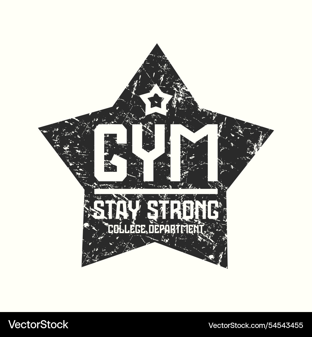 Emblem for gym club Royalty Free Vector Image - VectorStock