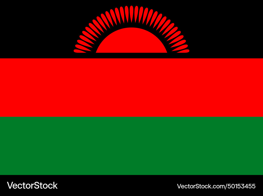 Flags of malawi Royalty Free Vector Image - VectorStock