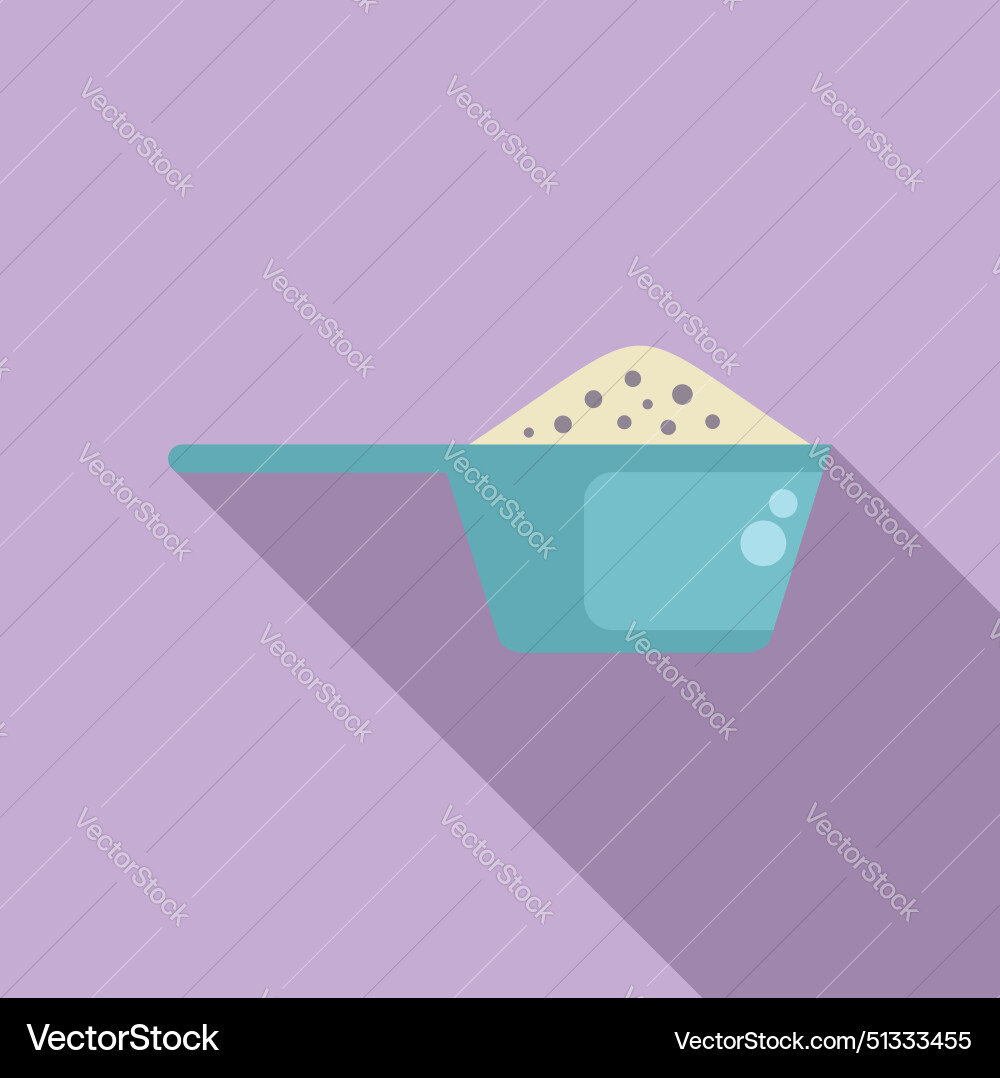 Flat design laundry detergent scoop icon Vector Image