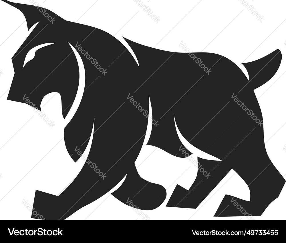 Lynx logo template isolated brand identity icon Vector Image