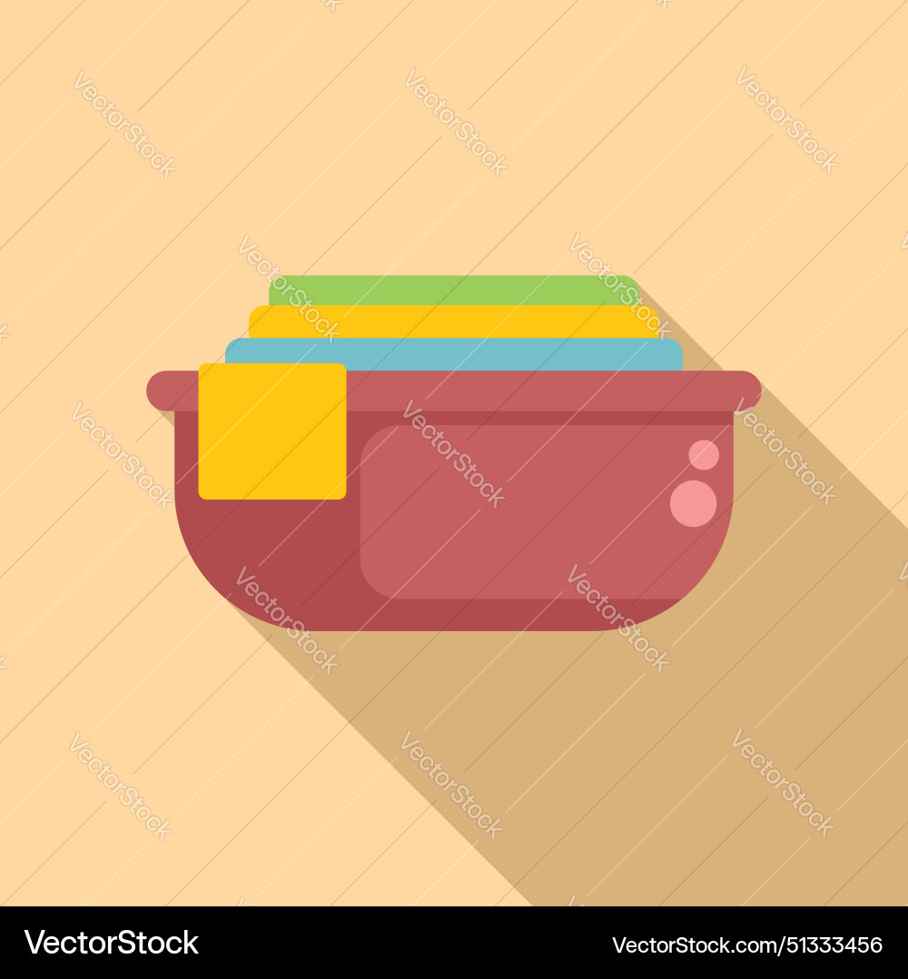 Colorful cartoon baking dish Royalty Free Vector Image
