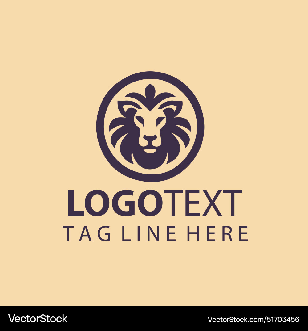 Lion shield logo Royalty Free Vector Image - VectorStock