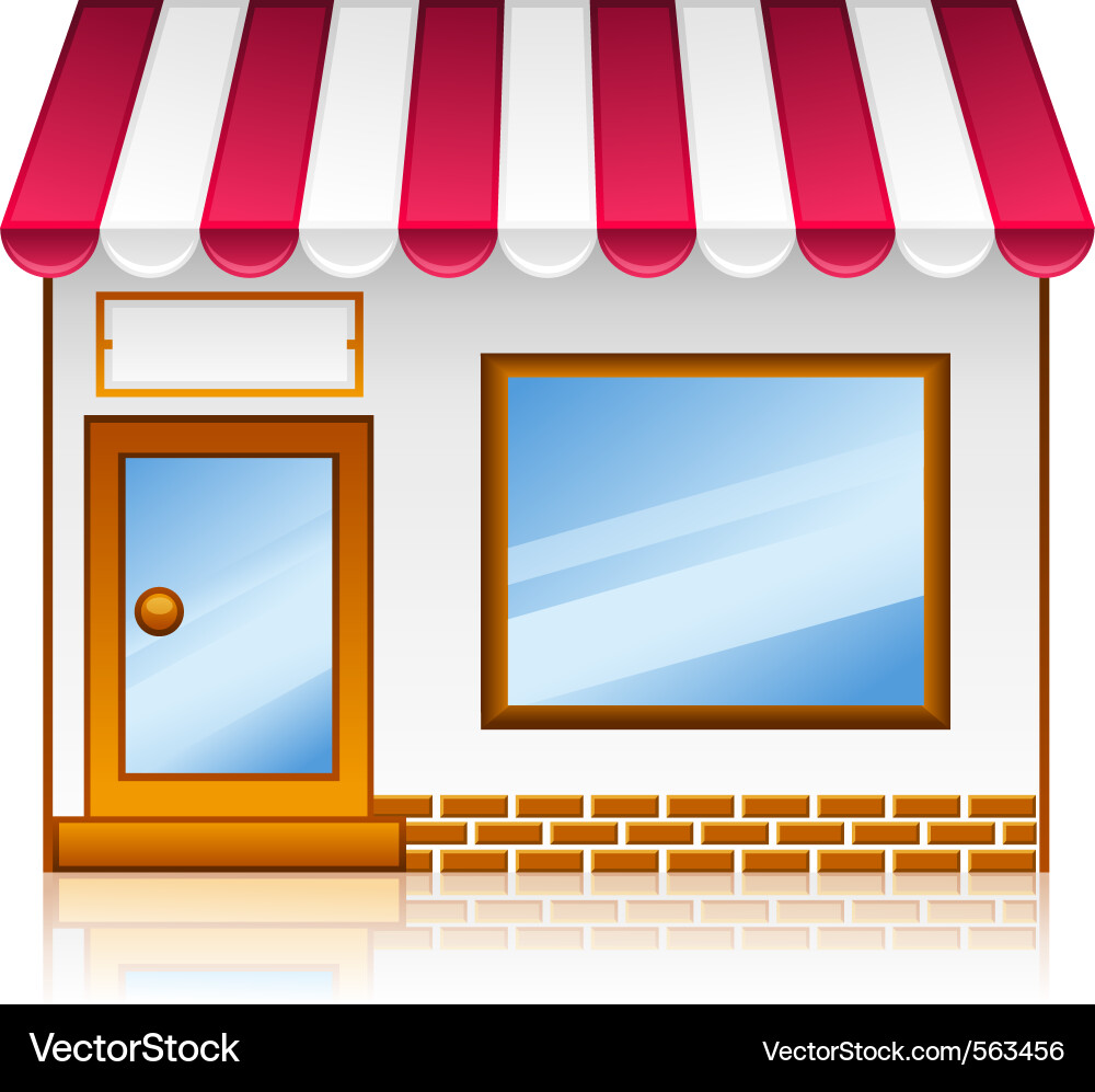 Market shop Royalty Free Vector Image - VectorStock