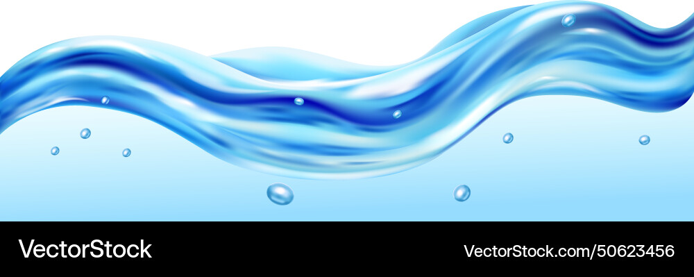Water ripple waves composition Royalty Free Vector Image