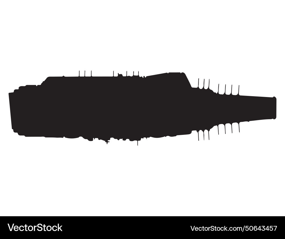 Aircraft carrier silhouette art Royalty Free Vector Image