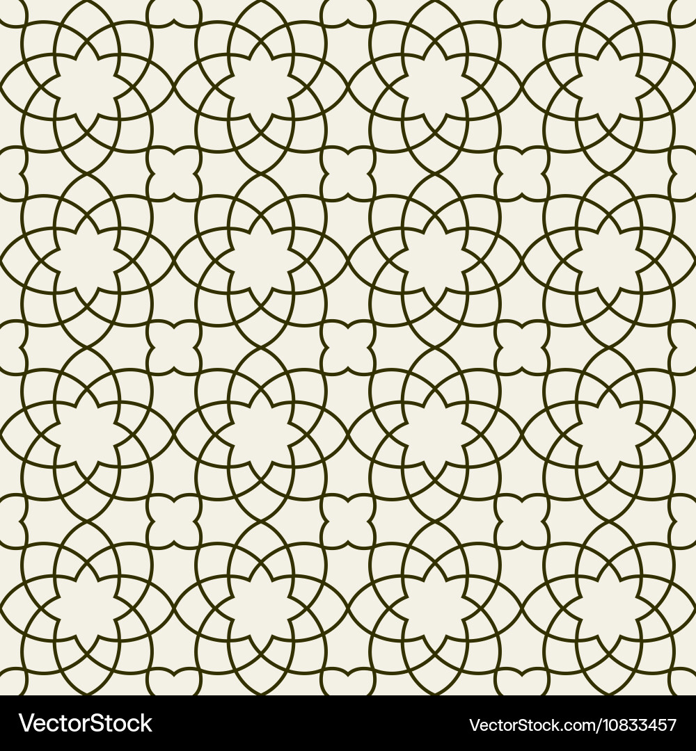 Gorgeous seamless arabic pattern design Royalty Free Vector