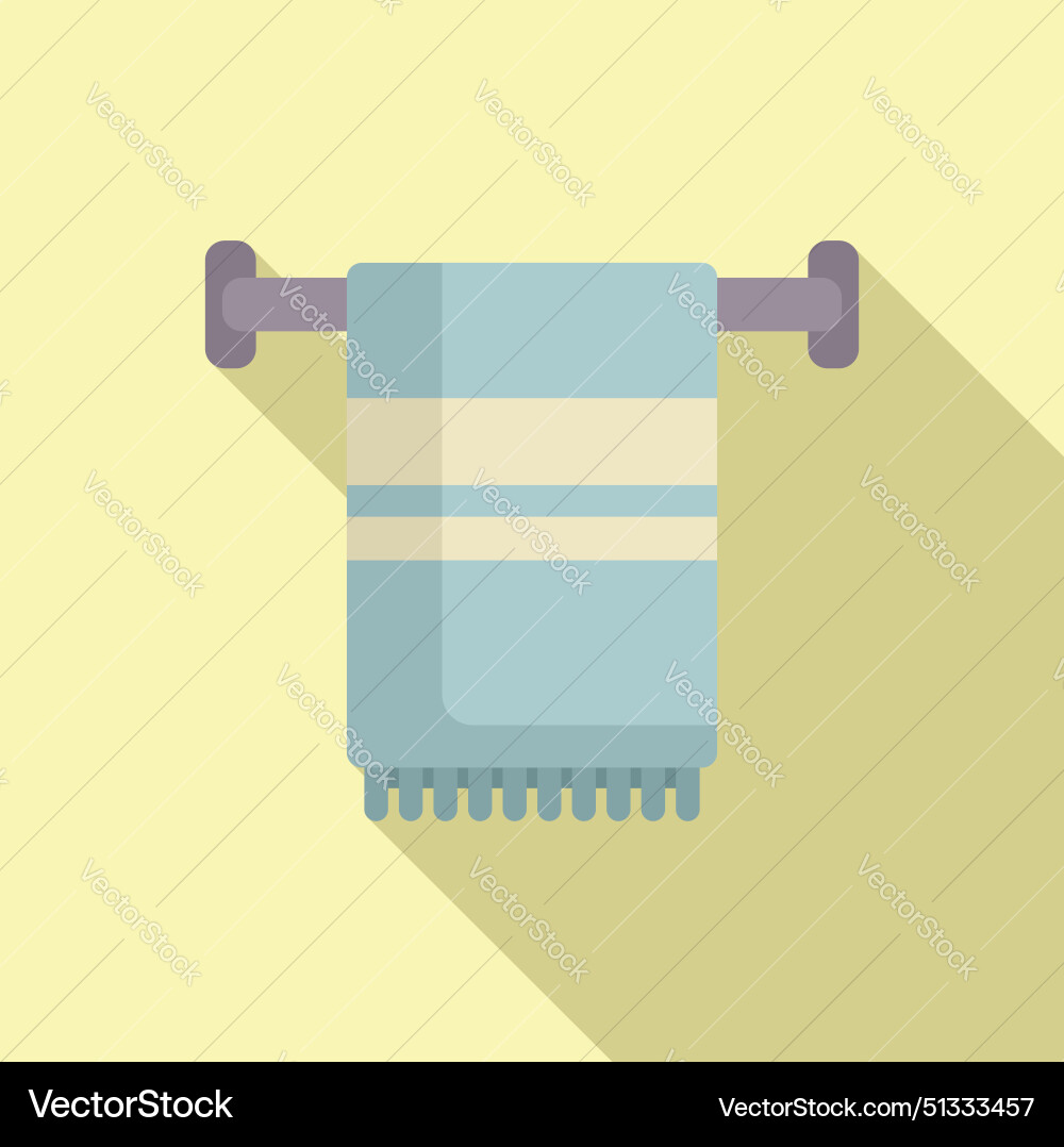 Hanging bathroom towel Royalty Free Vector Image