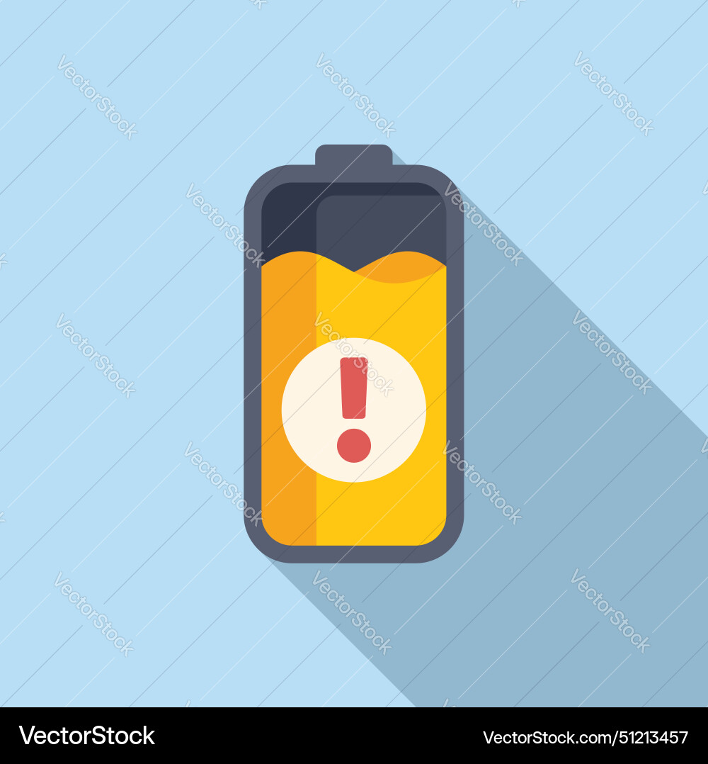 Load battery indicator icon flat shape Royalty Free Vector