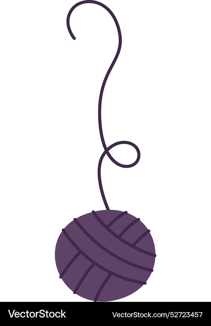 Threads ball cat toy Royalty Free Vector Image
