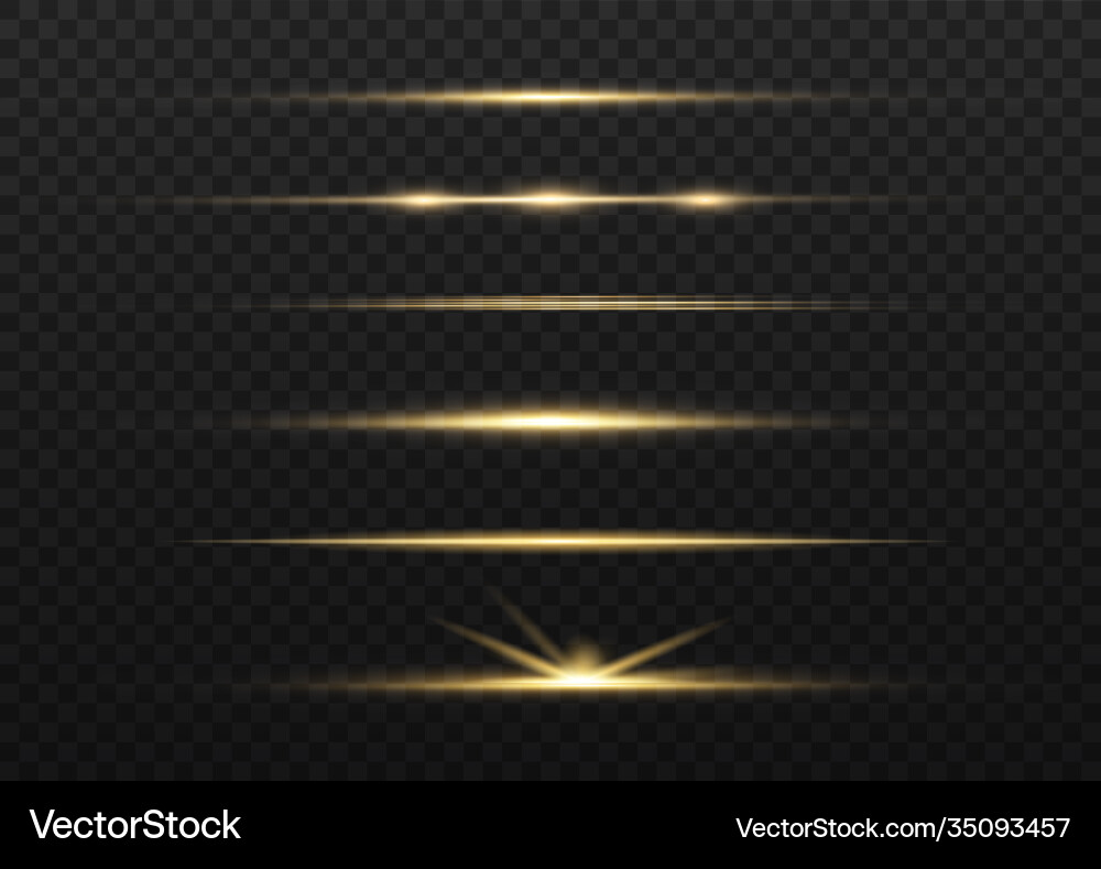 Yellow horizontal line Royalty Free Vector Image