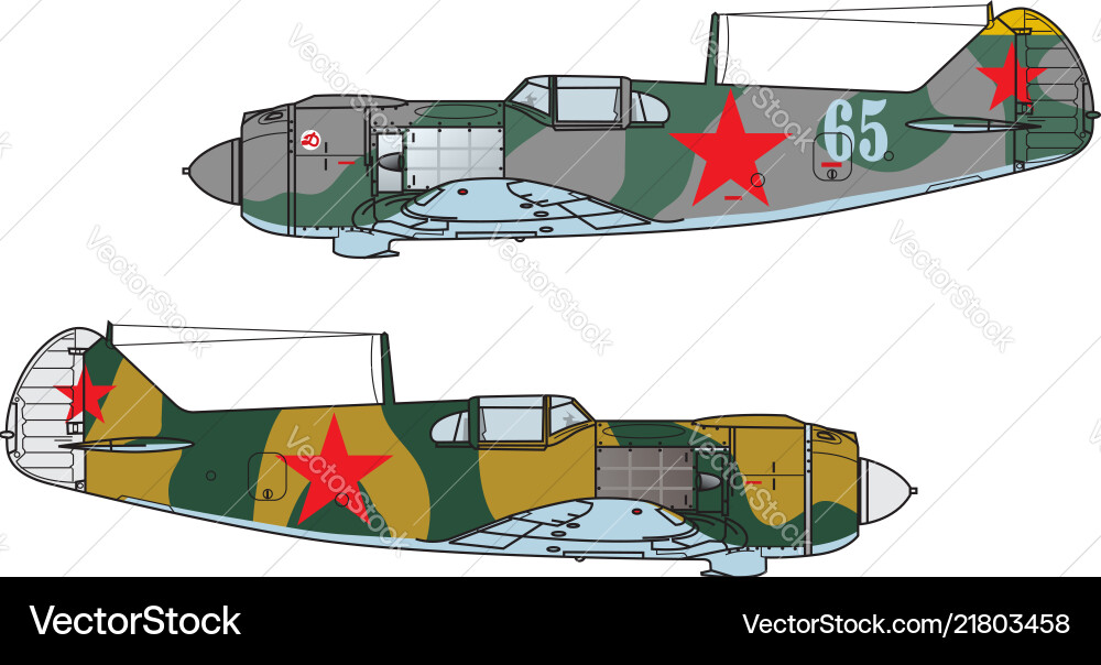 Aircraft color scheme Royalty Free Vector Image