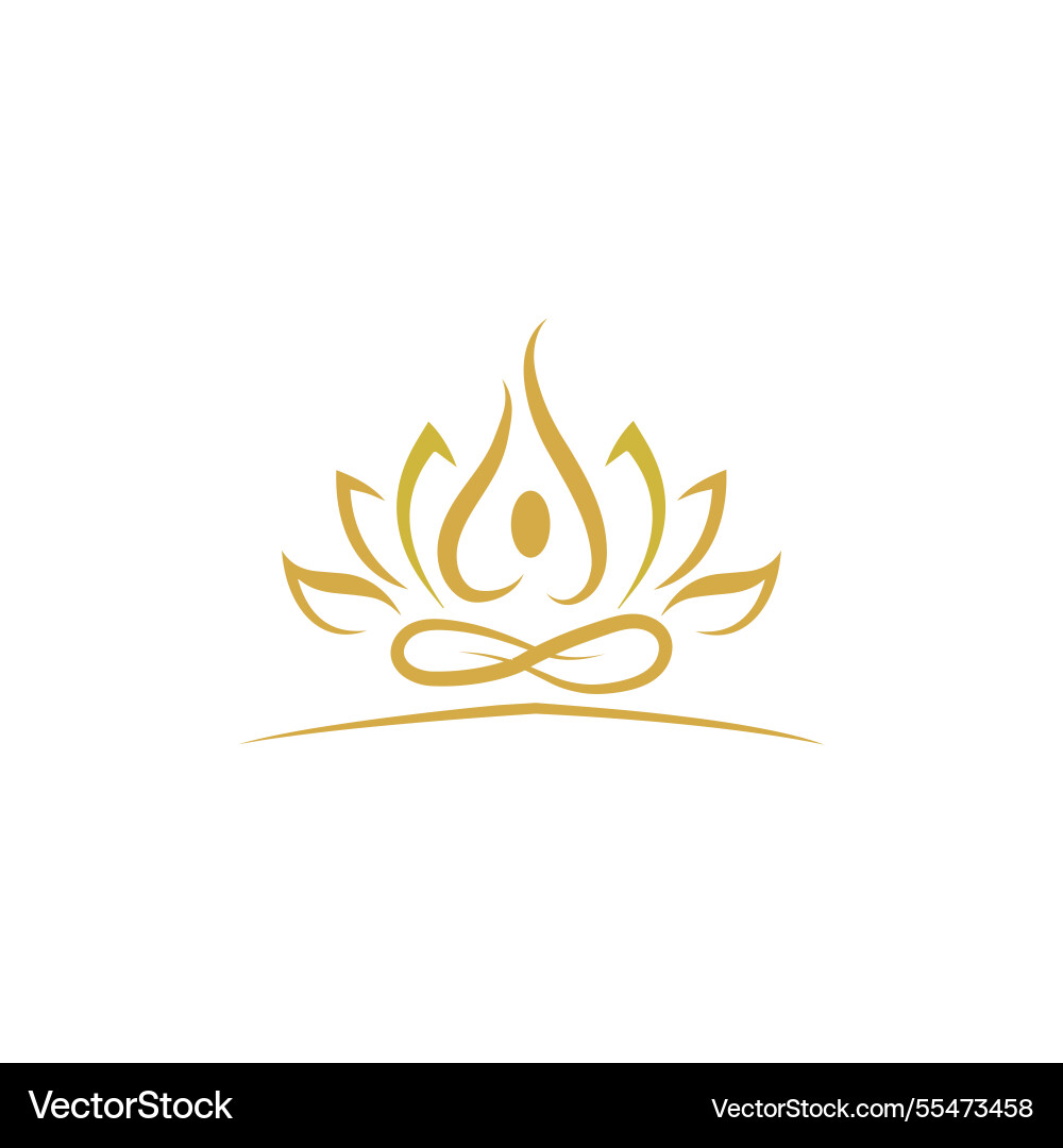 Yoga logo Royalty Free Vector Image - VectorStock