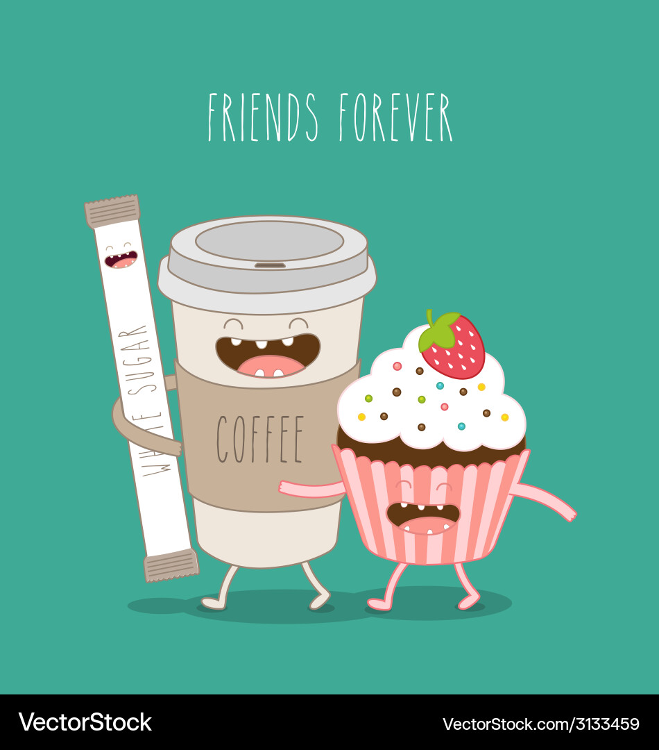 Friends forever Royalty Free Vector Image - VectorStock